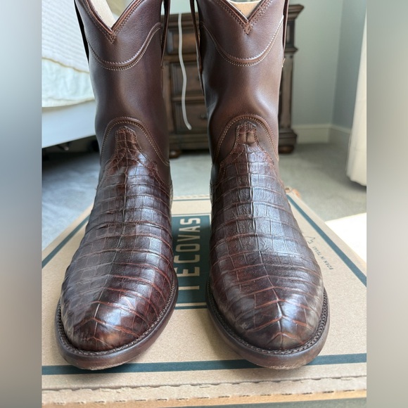 Tecovas | Shoes | Tecovas Brown Cowboy Boots With Exotic Leather Cole ...